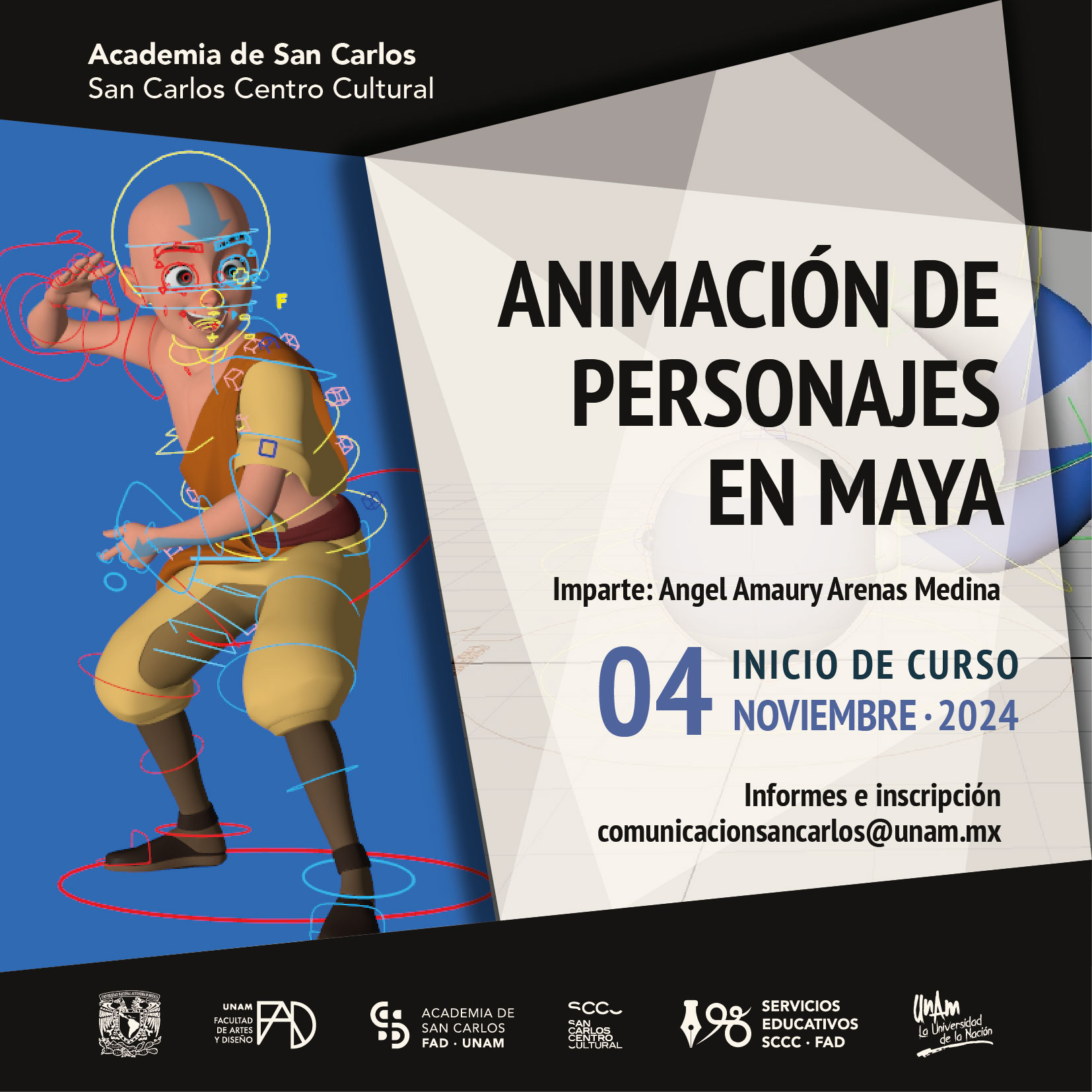 Animación de personajes en maya | Enlace UNAM